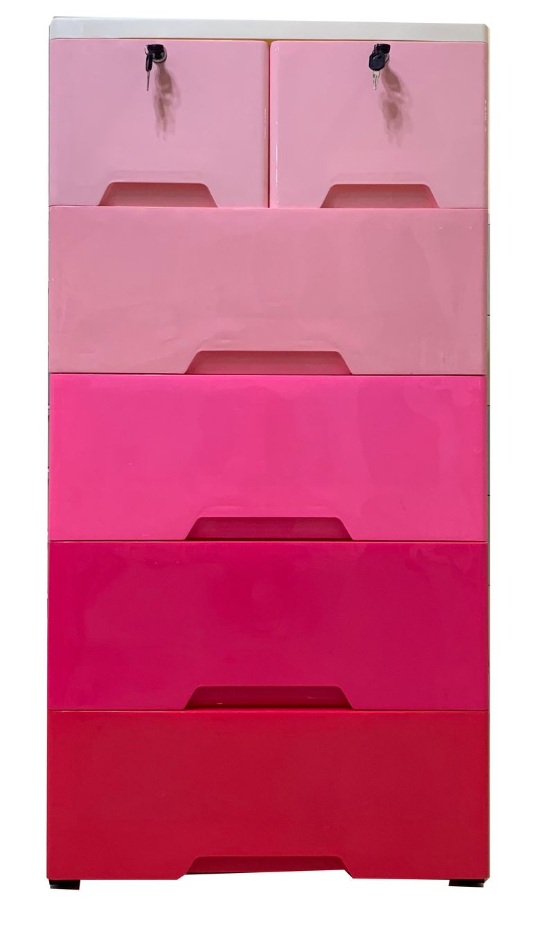Gavetero de 5 Niveles Elements Furniture 6 Gavetas Plástico