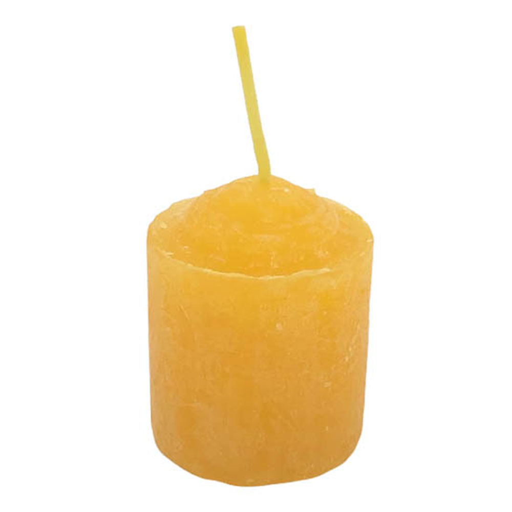 Velas Votiva La Oración #10 Amarillo de 12 Piezas