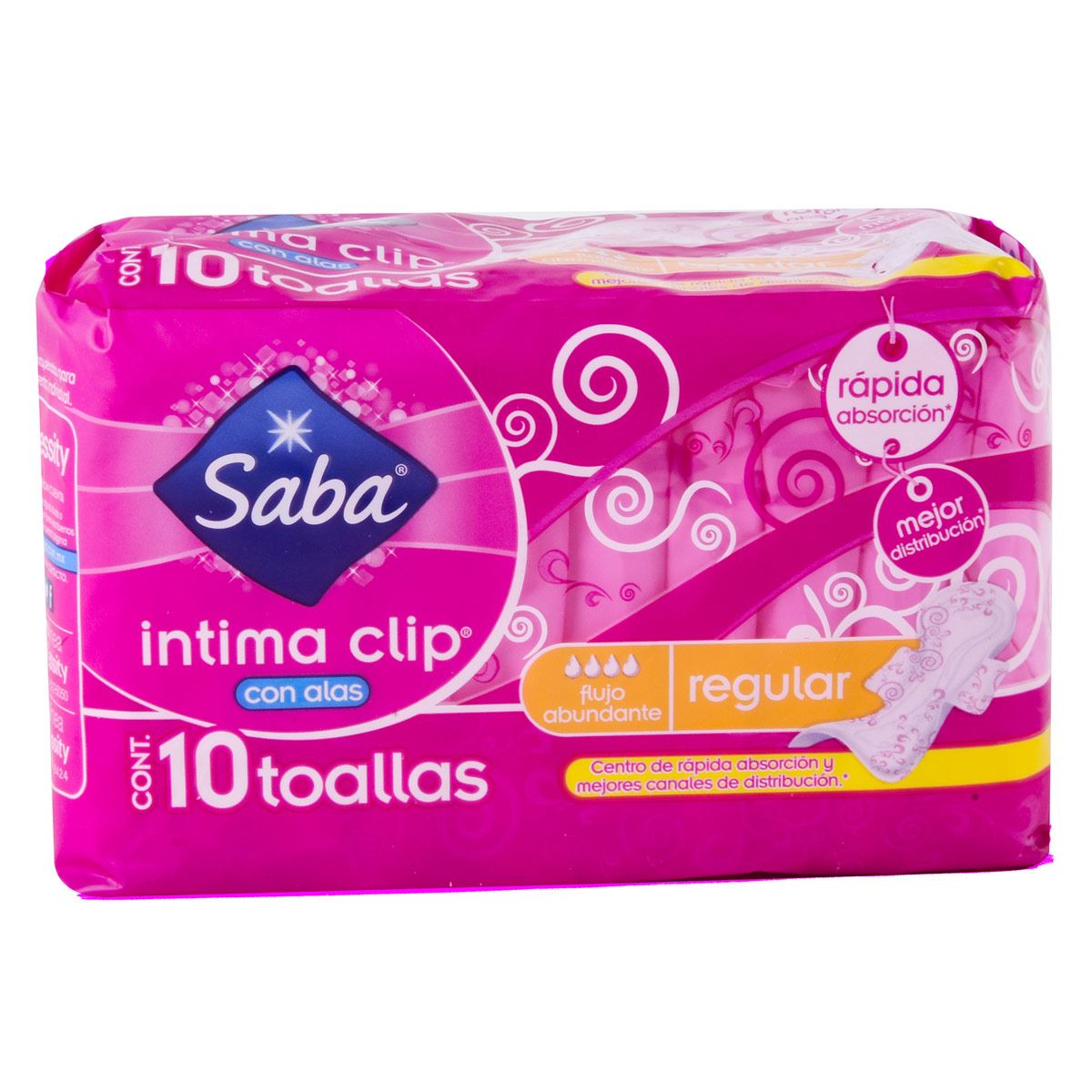 Toallas Sanitarias Saba Intima Clip