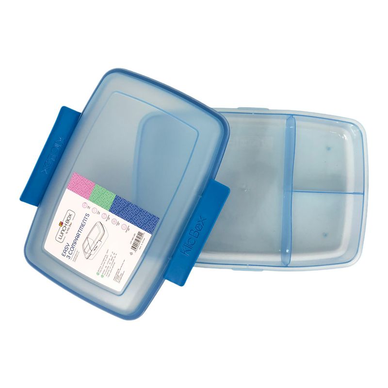 Envase Klic Box de Plásticos Rectangular Con Division - Surtido