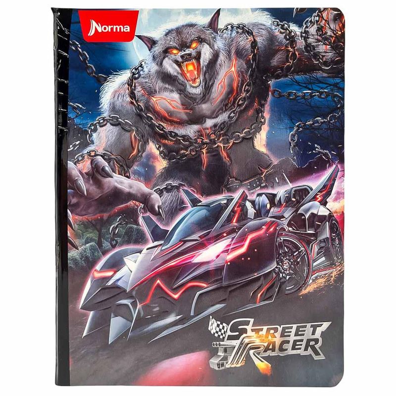 Cuaderno Cosido Grande de Dibujo Norma Street Racer 200 Páginas - Surtido