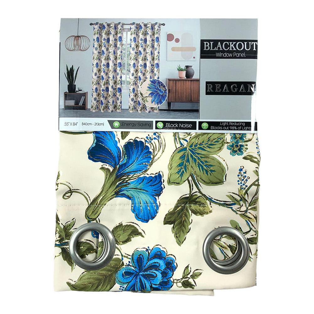 Cortina Blackout Sally Textile Reagan Con Aros 55" x 84"