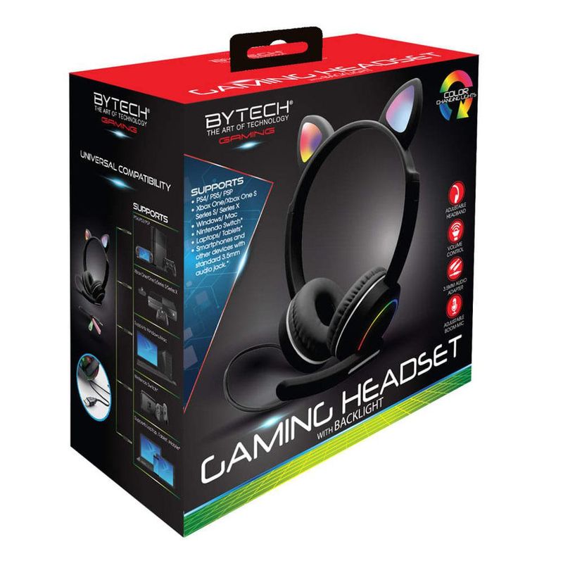 Audífonos Gaming Bytech Con Luces Led
