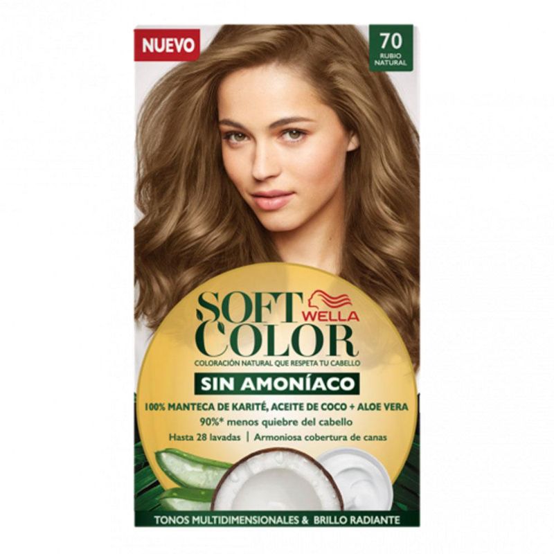 Tinte Soft Color de Wella Rubio Mediano 70