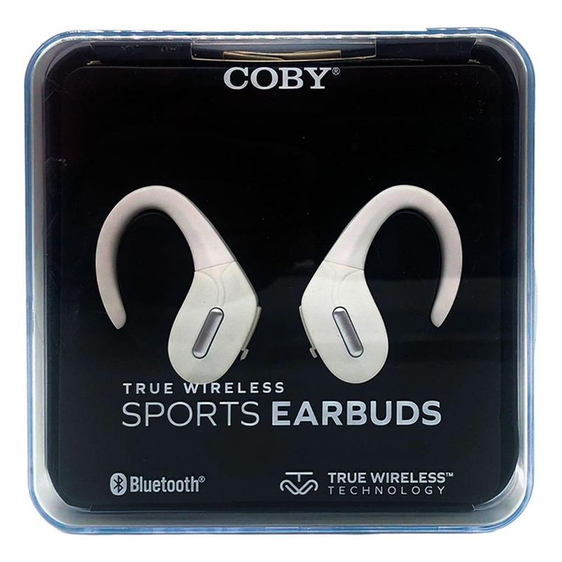 Audífonos Coby Bluetooth White Sports