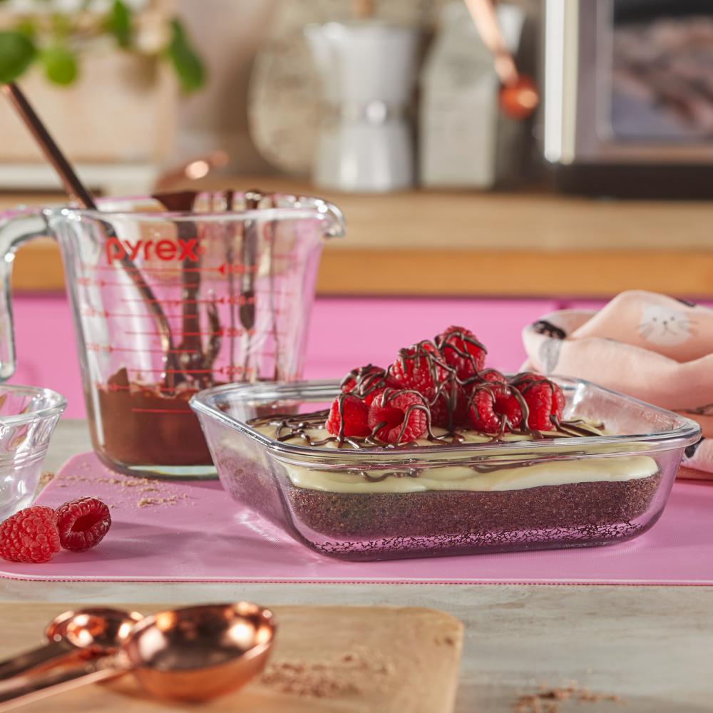 Refractario Cuadrado Pyrex de Vidrio