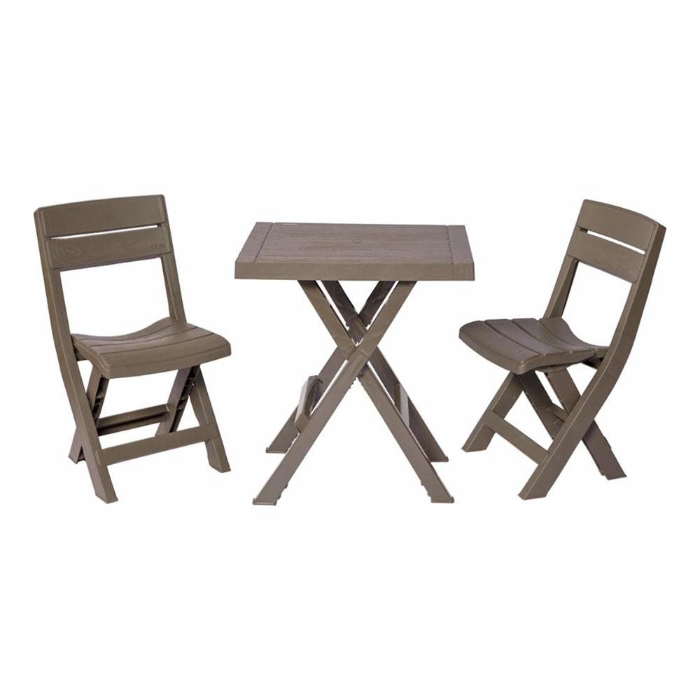 Mesa Plegable Con Sillas Rimax Barú de Plástico