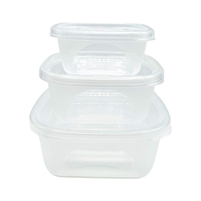 Set De 3 Envases Jaguar Utilidades Cuadrado Surtido