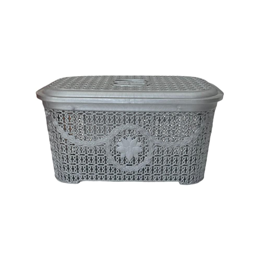 Canasta Plástica Asude Plastik 6Lt Con Tapa