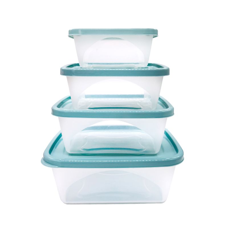Envase Plastico Jaguar Utilidades Maceio Set 4pz Rectangular