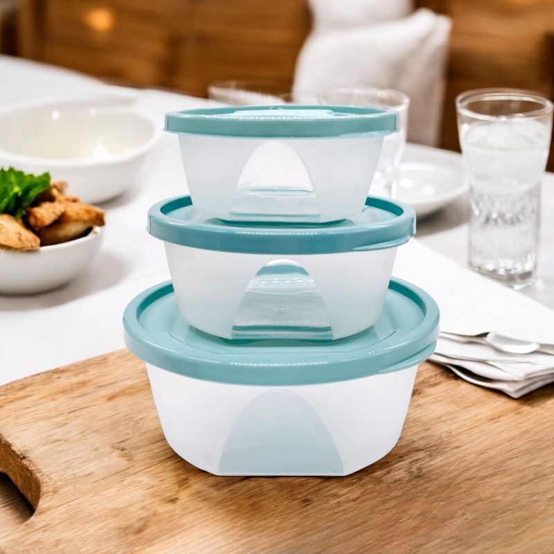 Envases Plastico Jaguar Set 3pzas Redondo Surtido